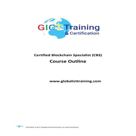 Certified Blockchain Specialist (CBS) | PDF