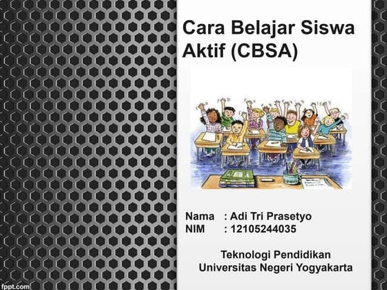 Cara belajar siswa aktif | PPTX