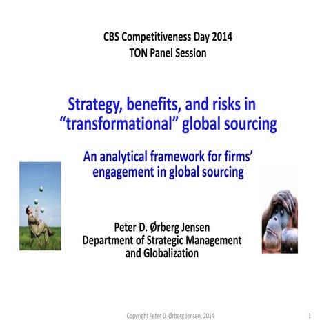 Strategy, benefits, and risks in “transformational” global sourcing | PPT