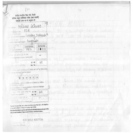 Cbse class-12-political-science-model-answers-by-candidates-2015 | PDF