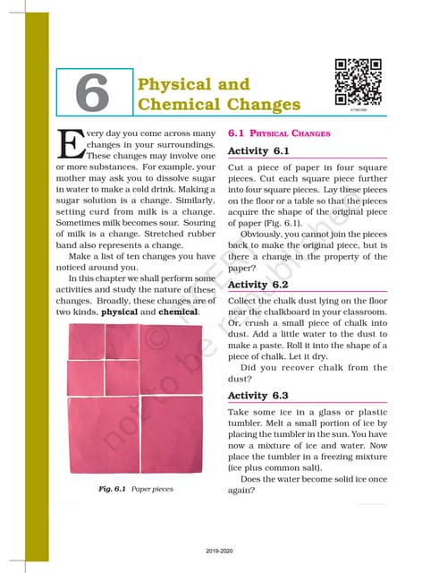 Class 7th Chapter 6 PHYSICAL AND CHEMICAL CHANGES.pptx