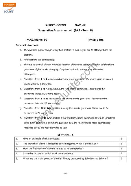 82745 science-specimen-paper-1-2014-2017 | PDF | Geology | Science