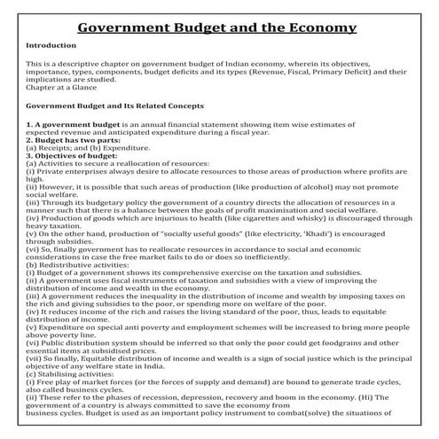 Govt Budget & the Economy class 12 .pptx