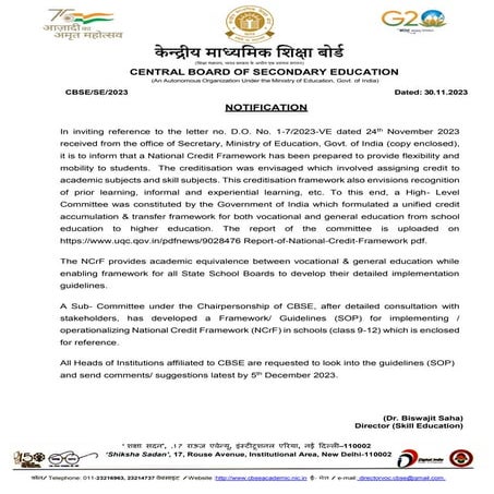 CBSE circular.pdf | Education industry | Industries