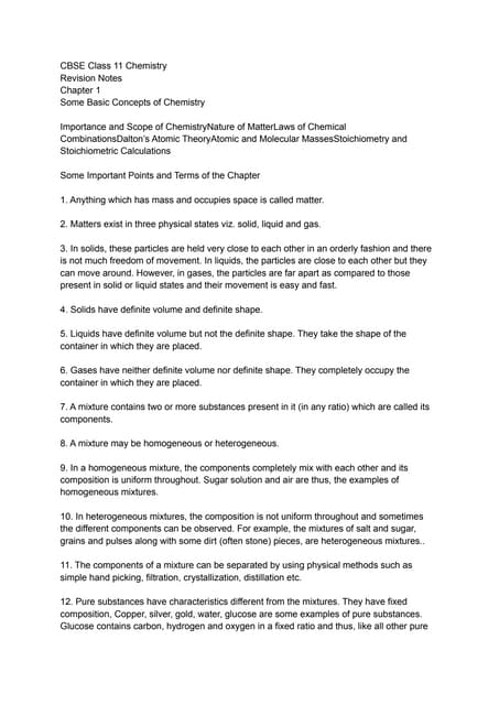 Class xi chemistry (chapter 1) converted | PDF