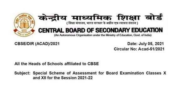 Special scheme of assessment for board examination classes x and xii ...