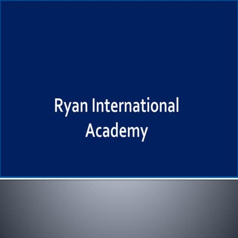 CBSE Schools in Bavdhan Pune - Ryan International Academy | PPTX