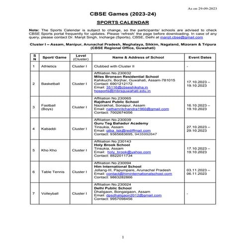 CBSE_Sports_Calendar_2023_24.pdf cbse taionhv | PDF