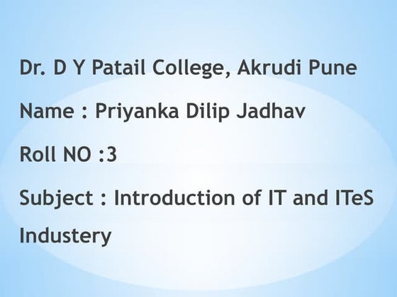 Class 9 part b unit 1 it&ites ppt | PDF | Information Services Industry ...