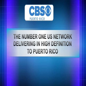 CBS Puerto Rico network | PPT