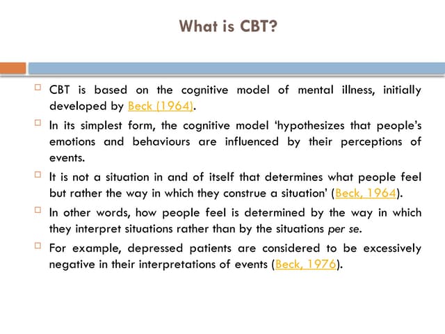 Donald Meichenbaum Cognitive Behavior Modification | PPTX
