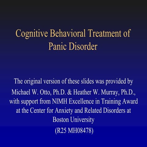 CASE STUDY OF PANIC DISORDER | DOCX