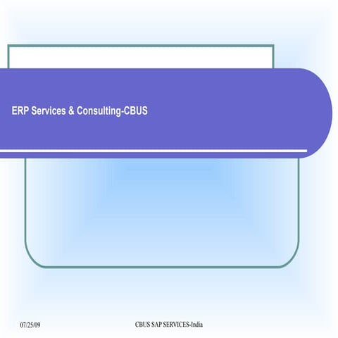 Cbus Erp Services | PPT