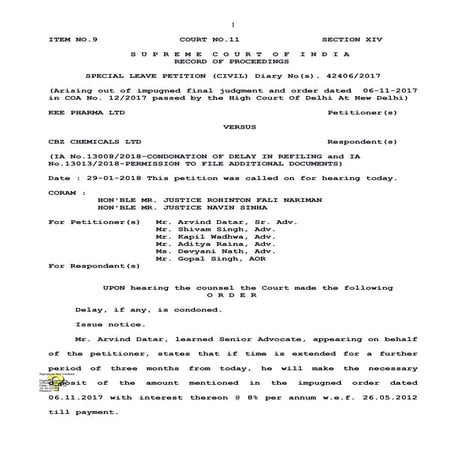 Kee Pharma Fir Against B.S. PRADHAN EOW | PDF