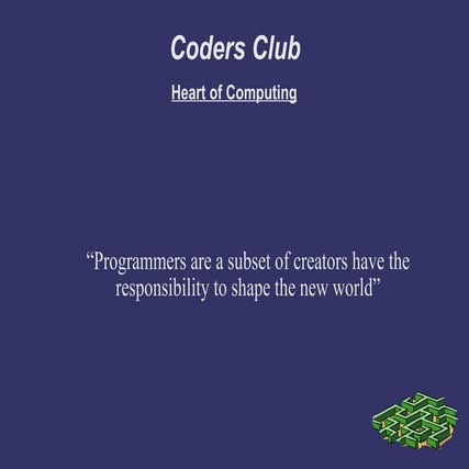 Coders Club Inaugural Function | PPT