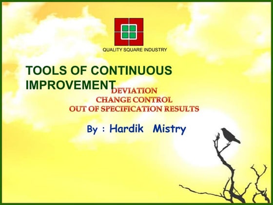 Change control oos oot | PPTX