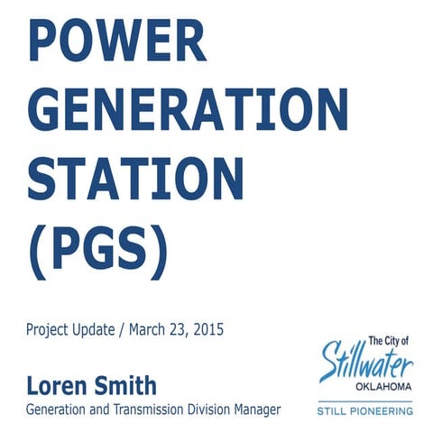 SUA presentation of the Power Generation Station Project | PPTX