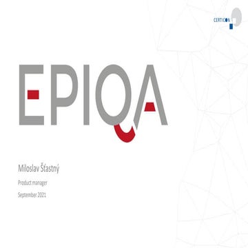 EPIQA-CertiCon-Presentation | PDF