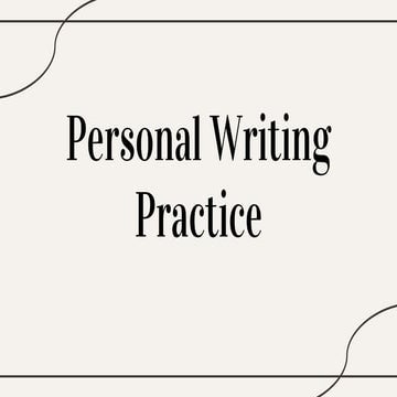 Academic Presentation on Personal writing practice | PPTX