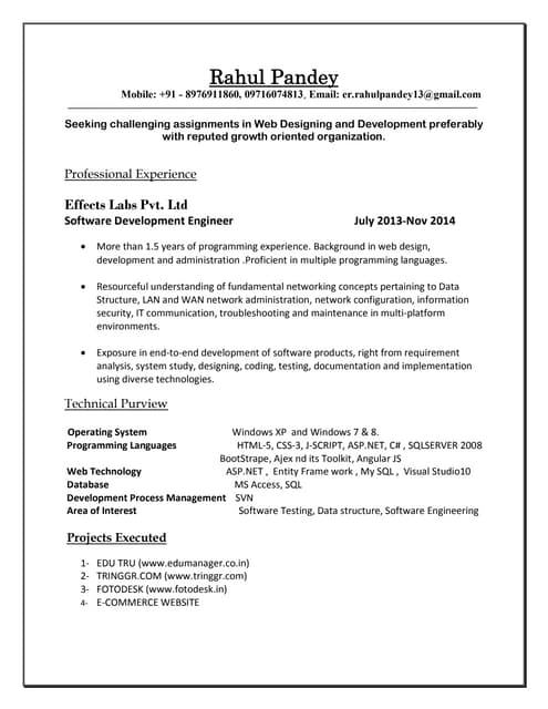 CV Vikrant Singh | PDF