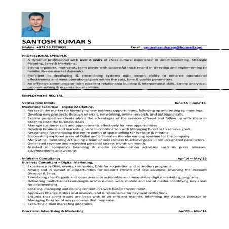 Santosh CV | DOC