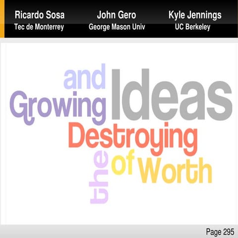 Growing and Destroying the Worth of Ideas | PDF
