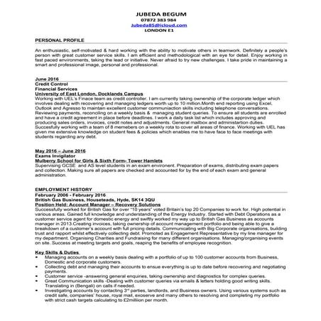 Jubeda Begum cv | DOC