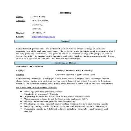Resume 2007 revised | DOCX