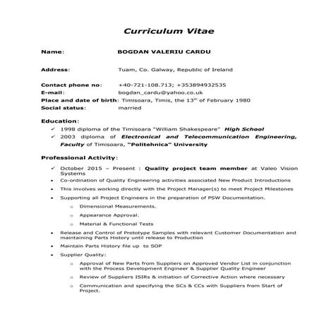 CV Bogdan Cardu | DOC