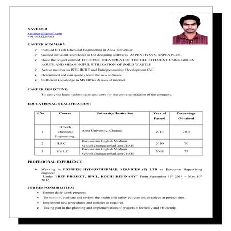 naveen resume | DOC