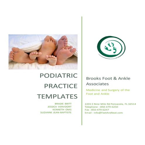Podiatric Practice Templates Full_Final Edit | PDF