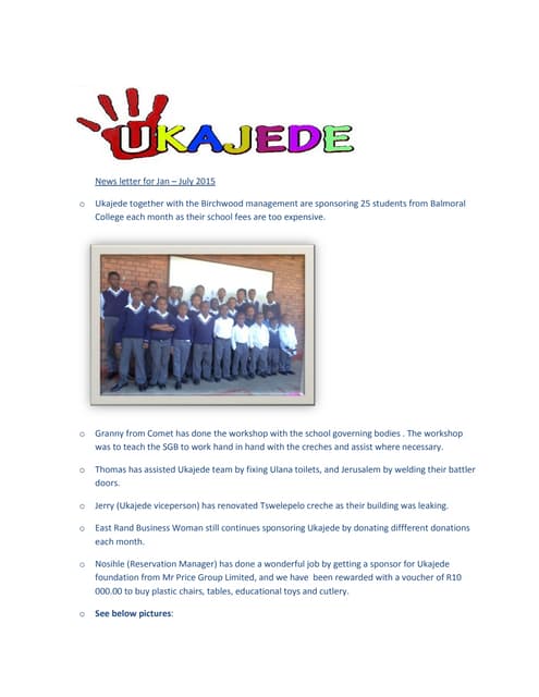 staff newsletter August 2015 | PDF | World/International Music | Music