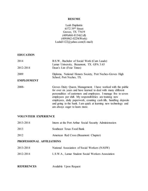 TOP resume 2016 | PDF