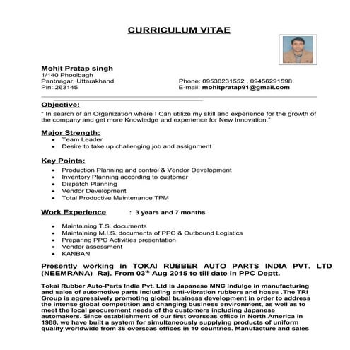 Resume for PPC | DOC