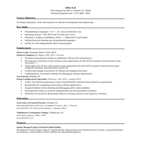 Chery's resume | PDF