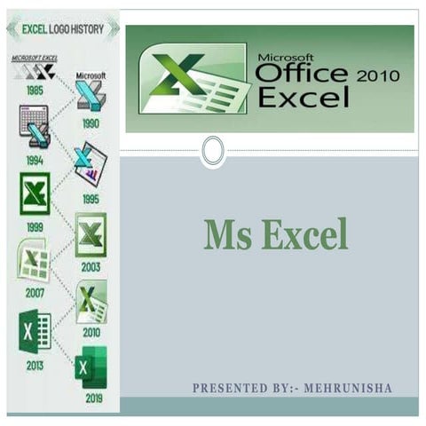 Ms excel | PPTX