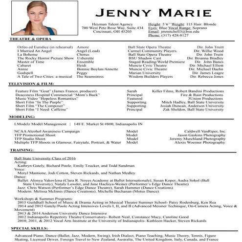 Jenny Marie Resume 9-26 | PDF