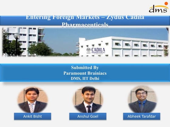 Zydus final ppt | PPTX | Business Accounting & Finance | Business