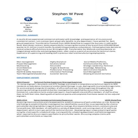 STEPHEN W PACE CV 2015 | DOCX
