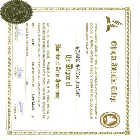 Diploma - Bachelor of Arts in Accounting | PDF