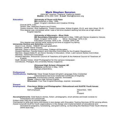 ResumeComprehensivePDF | PDF