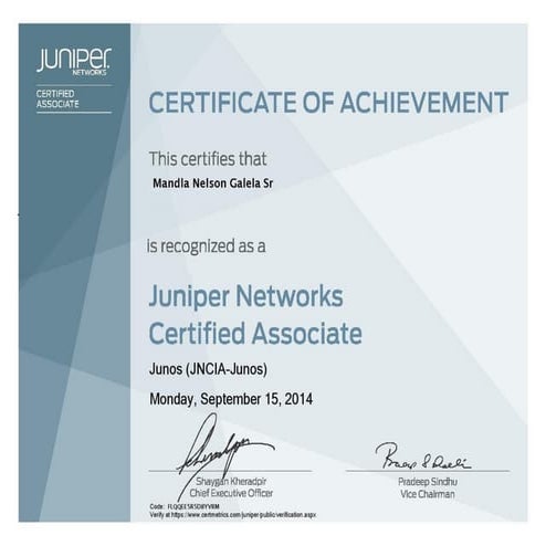 Juniper JNCIA | PDF