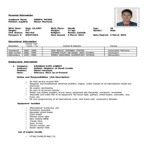 my new resume 2015 | PDF