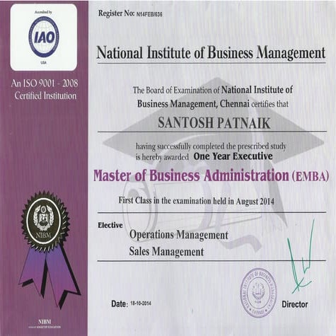 7. EMBA NIBM Final | PDF