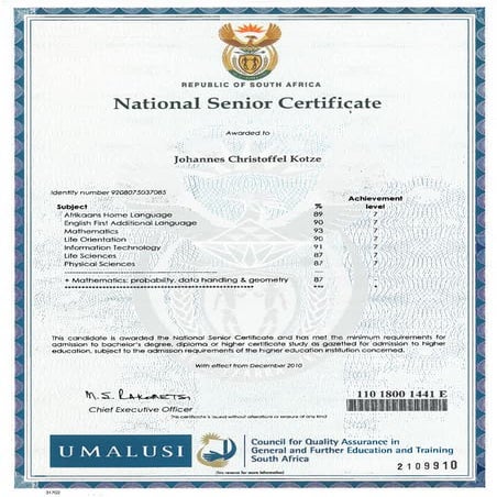 Matric Results | PDF