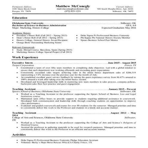 MatthewMcConeglyResume2015 | PDF