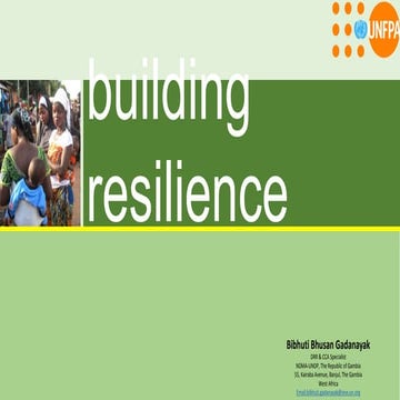 Building Resilience - An experience from Africa | PPTX