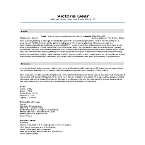 CV- Karen Pretorius 2016 | PDF