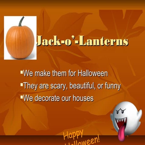 Jack-o’-Lanterns | PPT