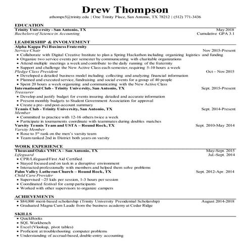 Linked In Resume | DOCX